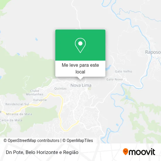 Como chegar até Dn Pote em Nova Lima de ônibus?