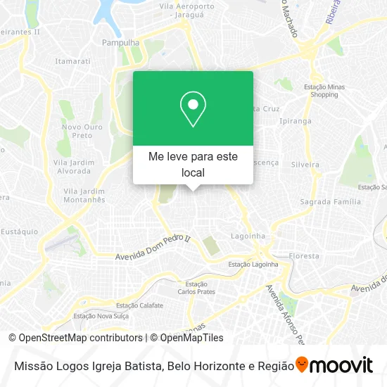Como chegar até Missão Logos Igreja Batista em Belo Horizonte de ônibus ...