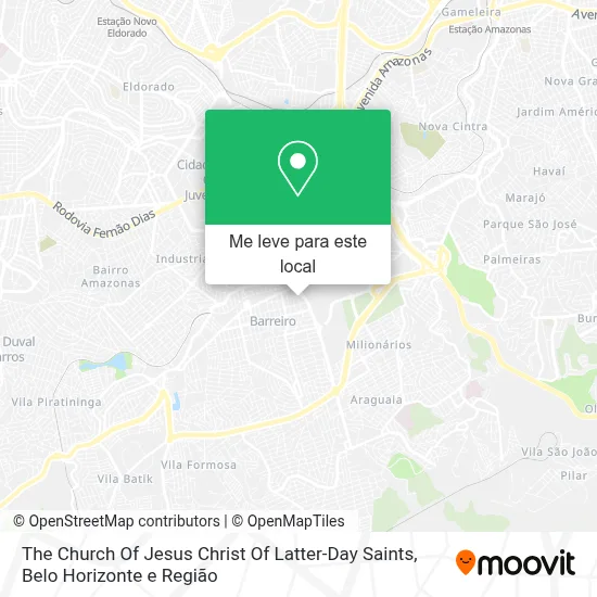 Como chegar até The Church Of Jesus Christ Of Latter-Day Saints em Belo ...