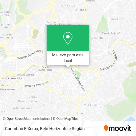 Como chegar até Carimbos E Xerox em Belo Horizonte de ônibus ou metrô?