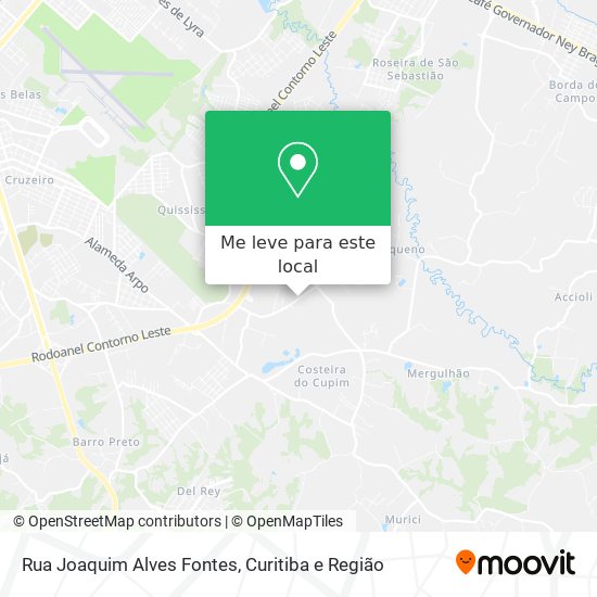 Como chegar até Rua Joaquim Alves Fontes em São José Dos Pinhais de Ônibus? Como chegar até Rua Joaquim Alves Fontes em São José Dos Pinhais de Ônibus?