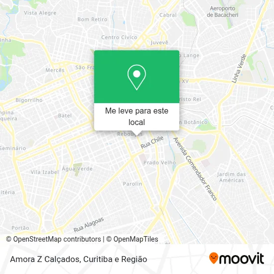 Como chegar até Amora Z Calçados em Rebouças de ônibus?