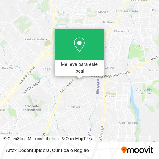 Como chegar até Altex Desentupidora em Atuba de ônibus?