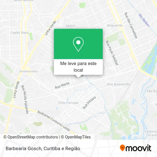 Como chegar até Barbearia Gosch em Sítio Cercado de ônibus?