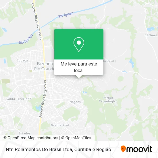 Como chegar até Ntn Rolamentos Do Brasil Ltda em Fazenda Rio Grande de ...