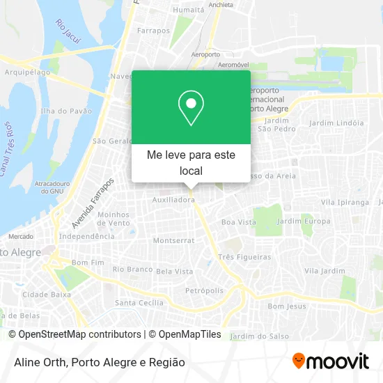 Como chegar até Aline Orth em Porto Alegre de ônibus ou metrô?