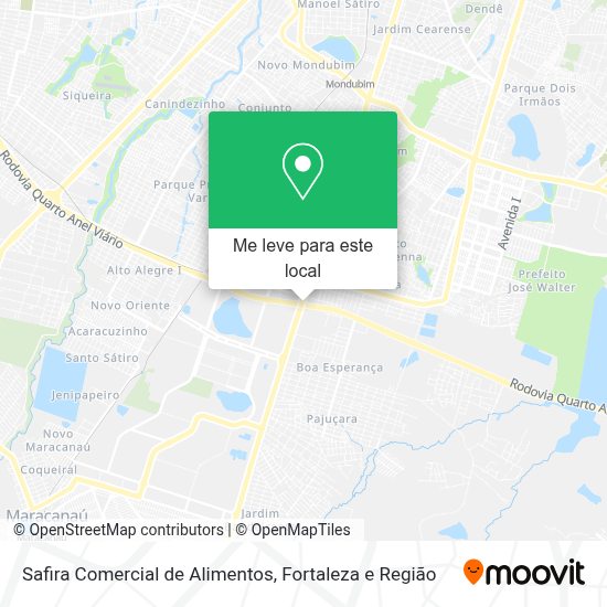 Como chegar até Safira Comercial de Alimentos em Pajucara de ônibus ou ...