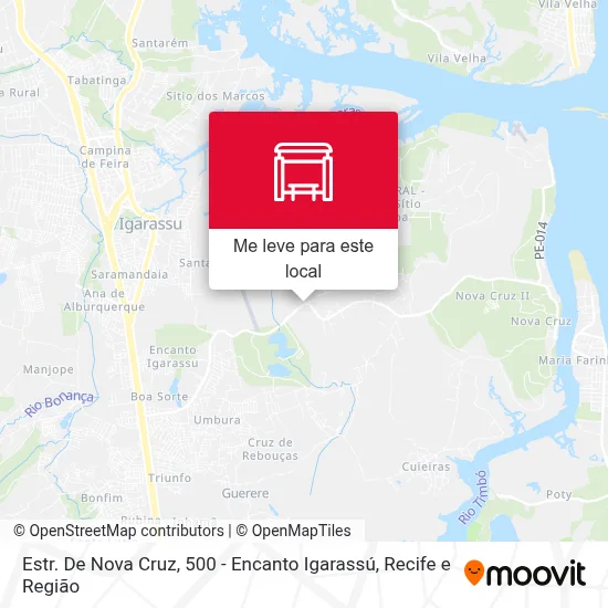 Estr. De Nova Cruz, 500 - Encanto Igarassú - Rotas, horários e tarifas