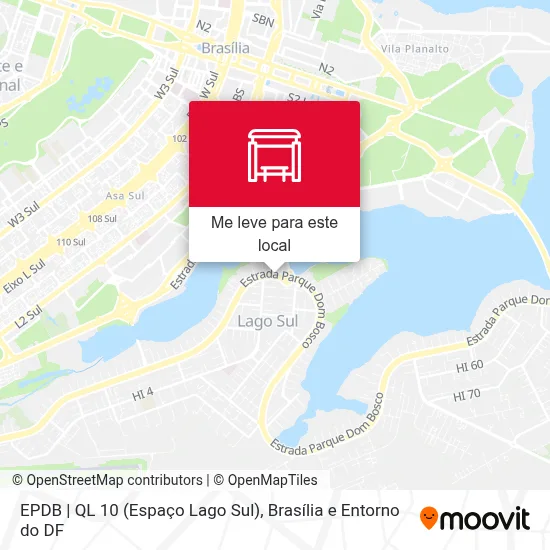 EPDB | QL 10 (Espaço Lago Sul) - Rotas, horários e tarifas