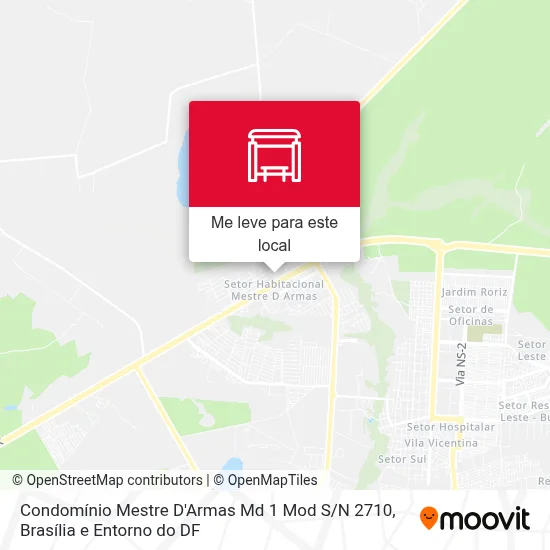 Condomínio Mestre D'Armas Md 1 Mod S / N 2710 - Rotas, horários e tarifas