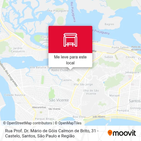 Rua Prof. Dr. Mário de Góis Calmon de Brito, 31 - Castelo, Santos ...