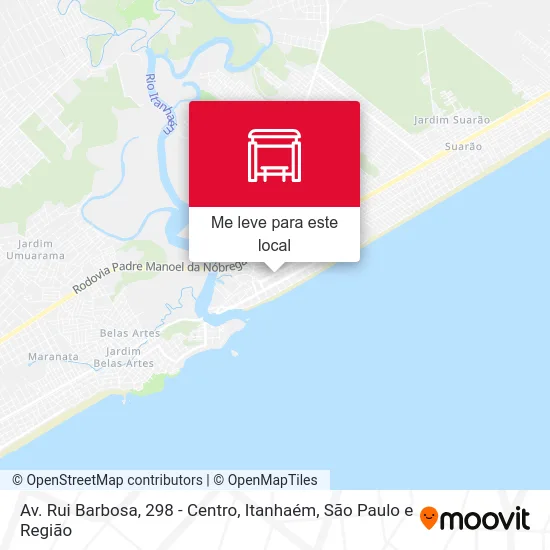 Av. Rui Barbosa, 298 - Centro, Itanhaém - Rotas, horários e tarifas