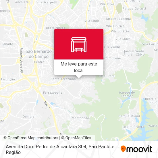 Avenida Dom Pedro de Alcântara 304 parada - Rotas, horários e tarifas