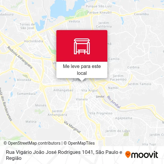 Rua Vigário João José Rodrigues 1041 parada - Rotas, horários e tarifas