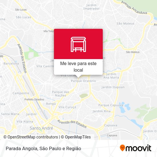 estação Parada Angola - ônibus, metrô ou trem Horários, rotas e tarifas