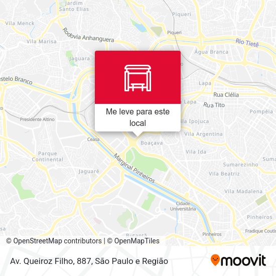 Como chegar até Av. Queiroz Filho, 887 em Vila Leopoldina de ônibus ...