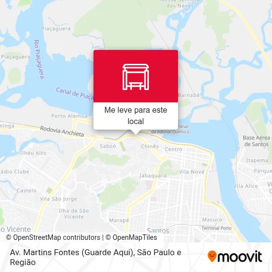 Av. Martins Fontes (Guarde Aqui) - Rotas, horários e tarifas