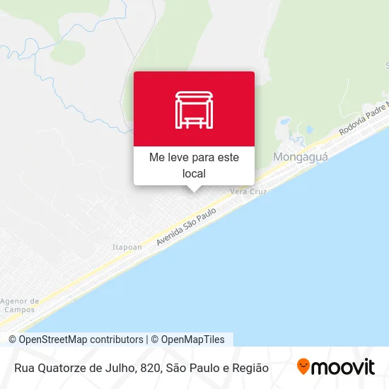 Rua Quatorze de Julho, 820 - Rotas, horários e tarifas