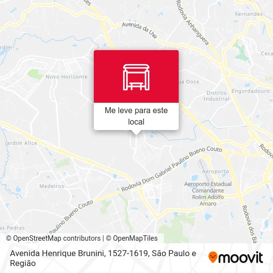 Avenida Henrique Brunini, 1527-1619 - Rotas, horários e tarifas