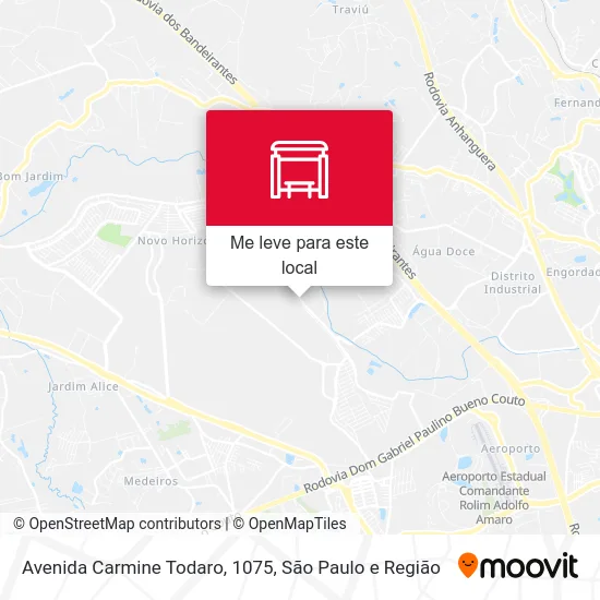 Avenida Carmine Todaro, 1075 - Rotas, horários e tarifas