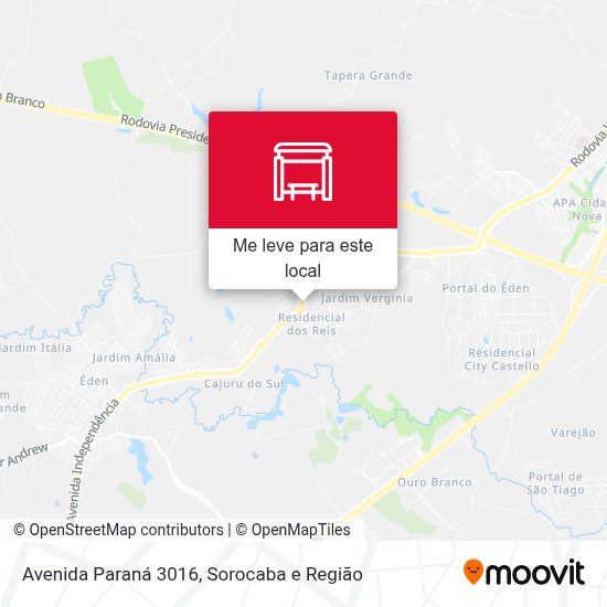 Como chegar até Av. Paraná, 3200 - Cajuru Do Sul, Sorocaba de ônibus?