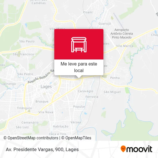 Av. Presidente Vargas, 900 parada - Rotas, horários e tarifas