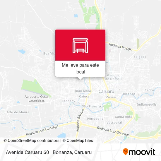 Avenida Caruaru 60 | Bonanza parada - Rotas, horários e tarifas