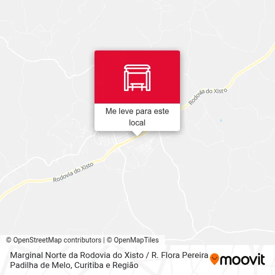 Marginal Norte da Rodovia do Xisto / R. Flora Pereira Padilha de Melo ...