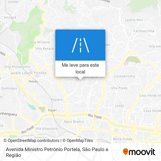 Como chegar em Avenida Ministro Petrônio Portela, Freguesia Do Ó de ...