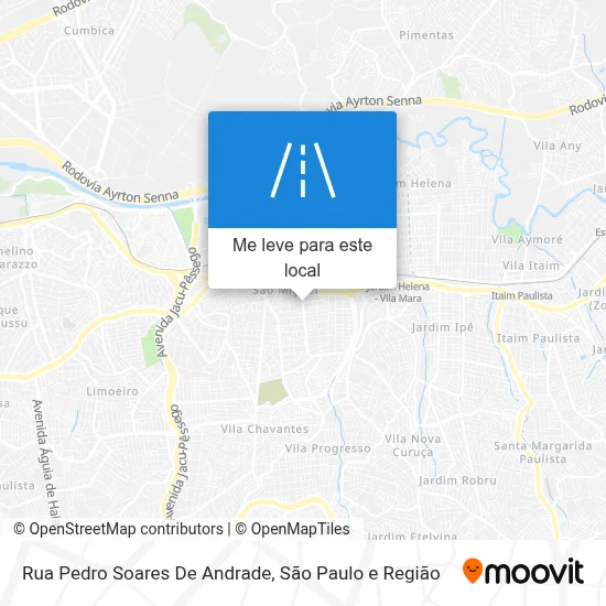 Como chegar em Rua Pedro Soares De Andrade, São Miguel de ônibus ou trem?