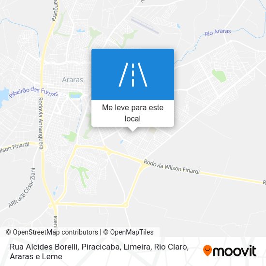 Como chegar em Rua Alcides Borelli, Araras de