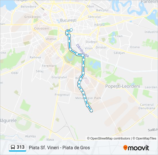 313 Route: Schedules, Stops & Maps - Piata Sf. Vineri‎→Piata De Gros ...