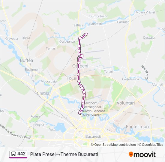 Traseu 442: Program, Stații & Hărți - Piata Presei‎→Therme Bucuresti ...