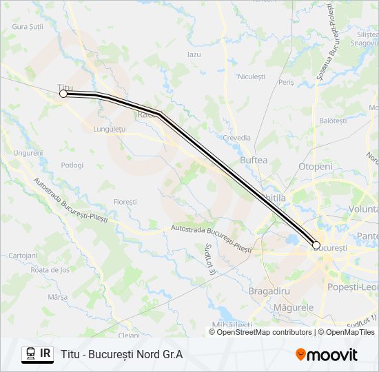 ir Route: Schedules, Stops & Maps - Titu‎→Bucureşti Nord Gr.A (Updated)