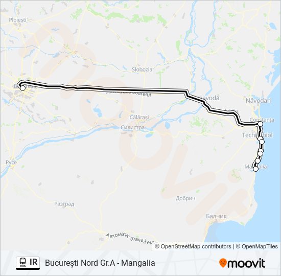 ir Route: Schedules, Stops & Maps - Bucureşti Nord Gr.A‎→Mangalia (Updated)