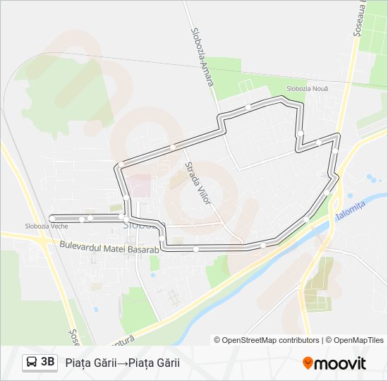 3b Route: Schedules, Stops & Maps - Piața Gării‎→Piața Gării (Updated)