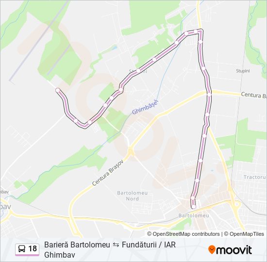 18 Route: Schedules, Stops & Maps - Barieră Bartolomeu → Fundăturii ...