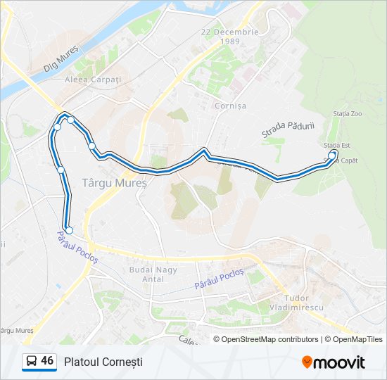 Traseu 46: Program, Stații & Hărți - Platoul Cornești (Actualizat)