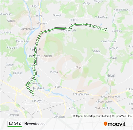 542 Route: Schedules, Stops & Maps - Nevesteasca (Updated)