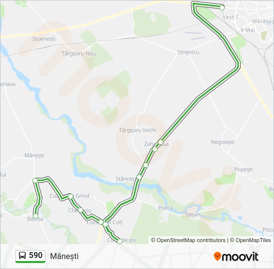 590 Route: Schedules, Stops & Maps - Mănești (Updated)