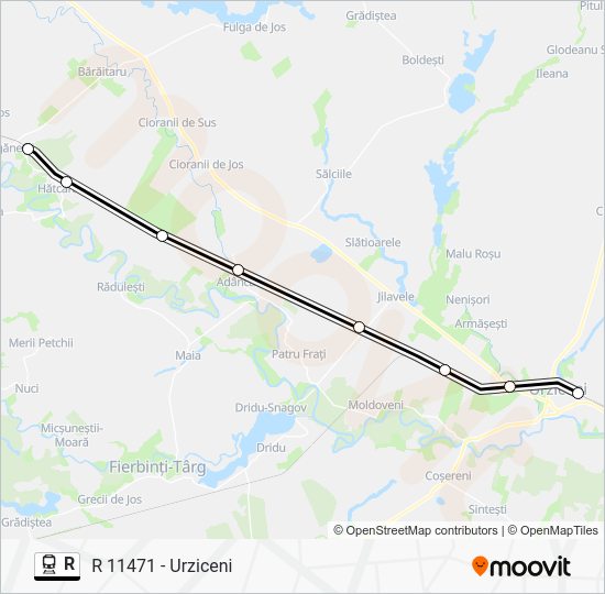 r Route: Schedules, Stops & Maps - R 11471 - Urziceni (Updated)