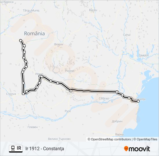 ir Route: Schedules, Stops & Maps - Ir 1912 - Constanţa (Updated)