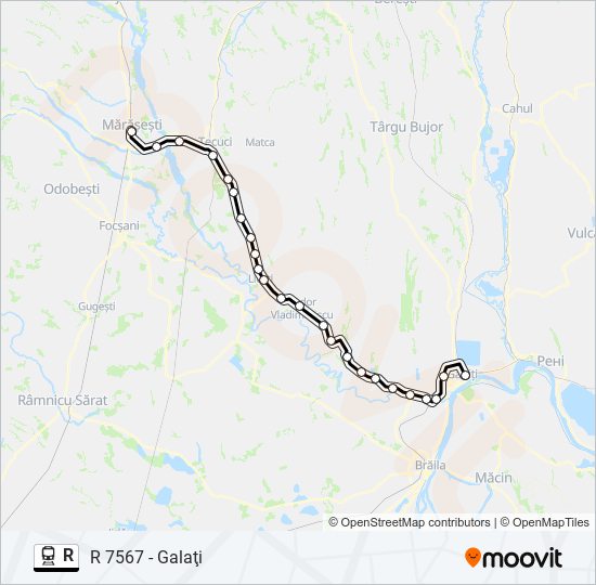 r Route: Schedules, Stops & Maps - R 7567 - Galaţi (Updated)