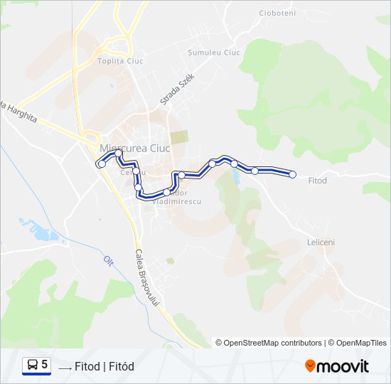 Traseu 5: Program, Stații & Hărți - Fitod | Fitód (Actualizat)