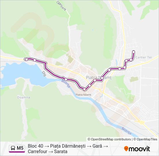 m5 Route: Schedules, Stops & Maps - Bloc 40 → Piața Dărmănești → Gară → ...