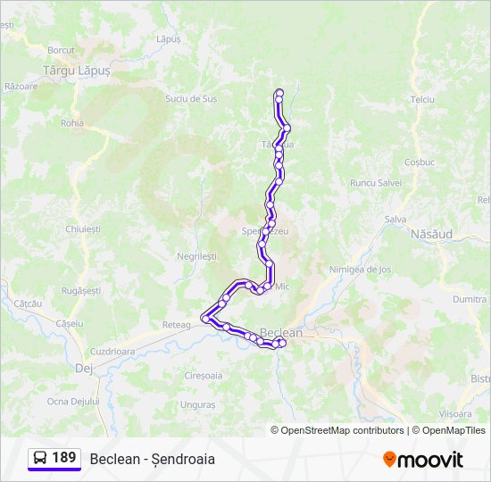 Traseu 189: Program, Stații & Hărți - Șendroaia (Actualizat)