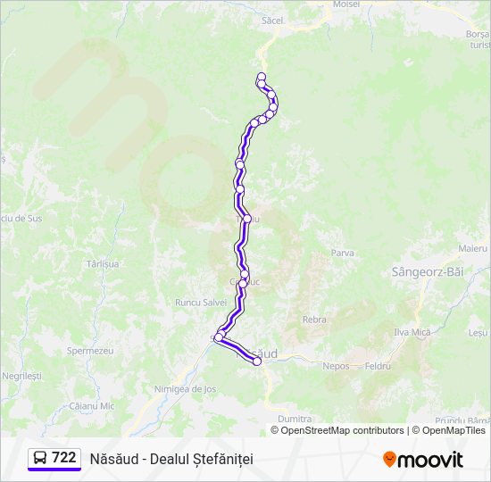 722 Route: Schedules, Stops & Maps - Dealul Ștefăniței (Updated)