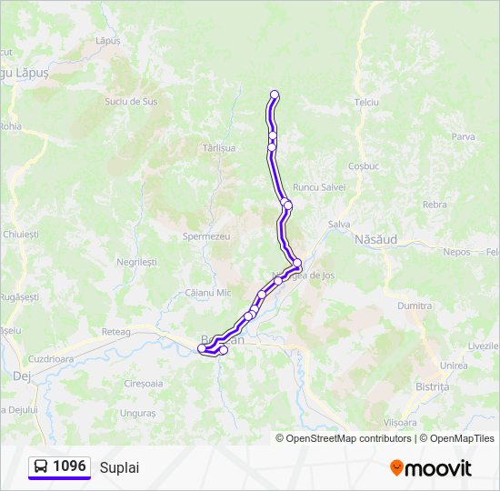 Traseu 1096: Program, Stații & Hărți - Suplai (Actualizat)