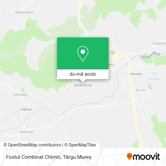 Cum să ajungeți la Fostul Combinat Chimic în Tarnaveni cu autobuz?