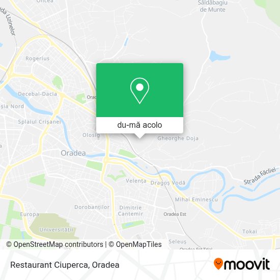 Cum să ajungeți la Restaurant Ciuperca în Oradea cu autobuz sau tramvai?